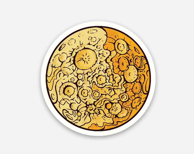 Hikari Moon Sticker – Rutherford Art