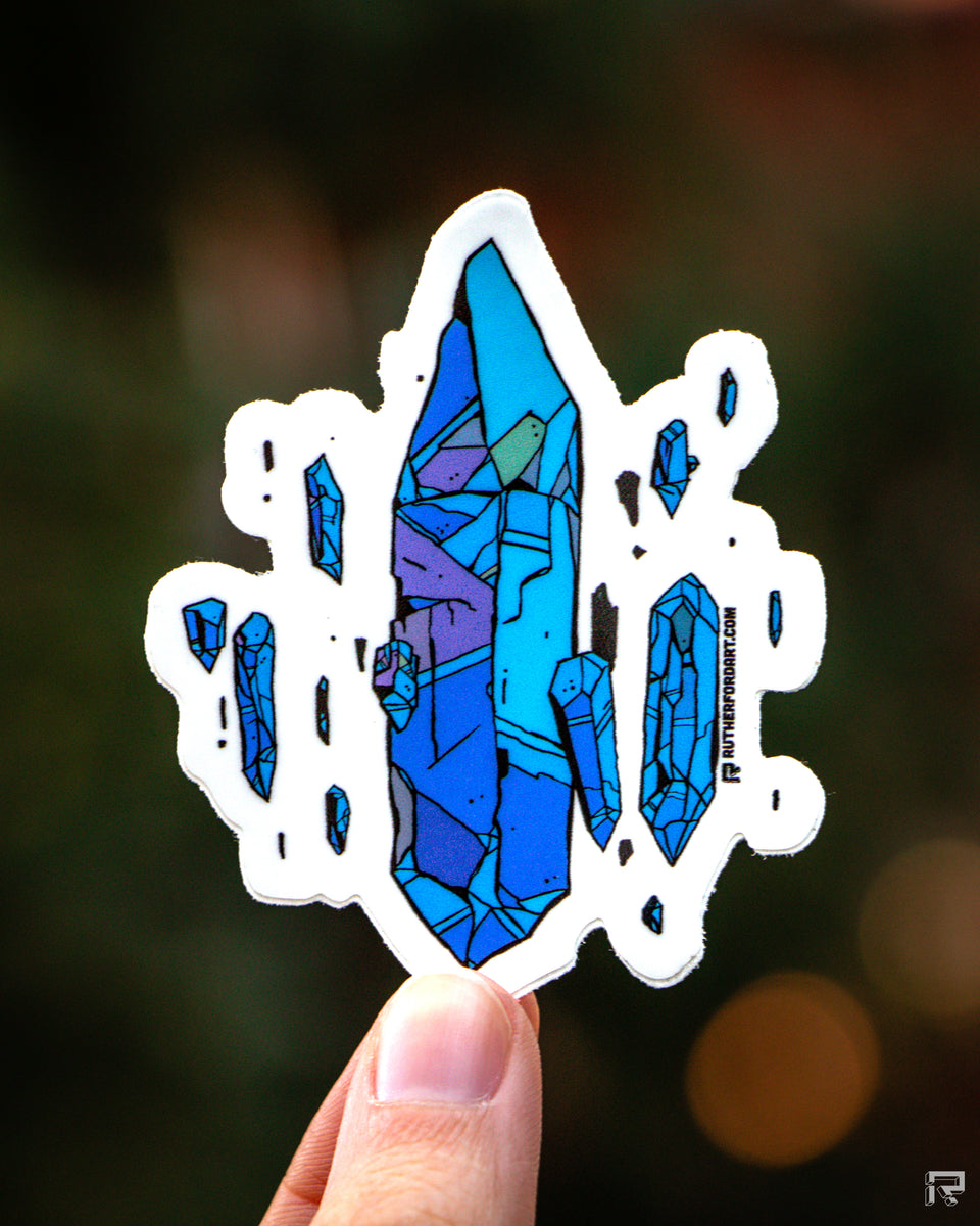 Crystals Sticker – Rutherford Art