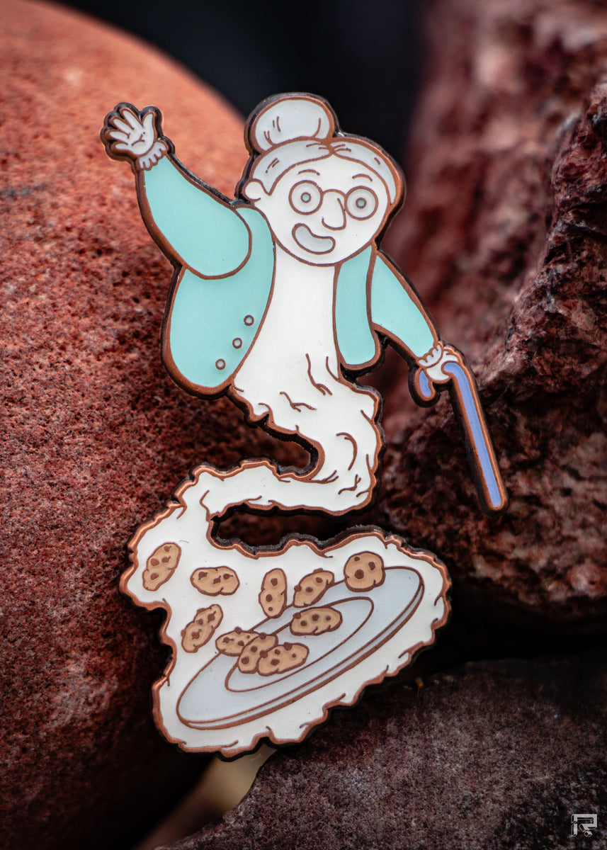 Grandma's Ghost Limited Edition Enamel Pin – Rutherford Art